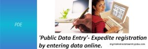 Public Data Entry, Public Data Entry for Registration Maharashtra