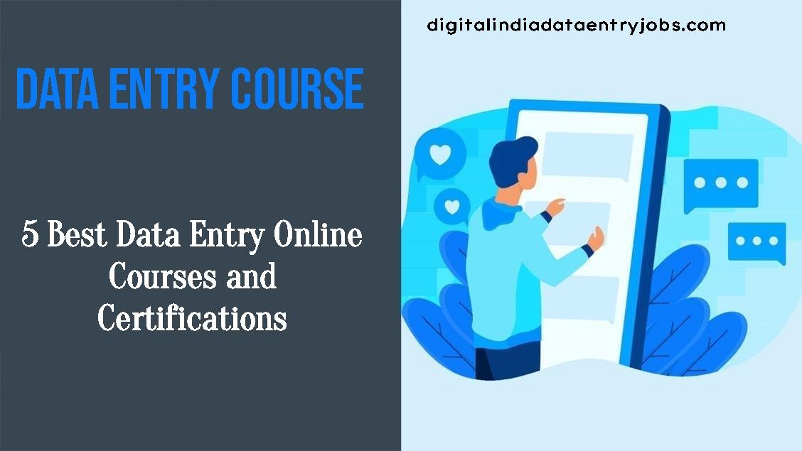 Data Entry Course, 5 Best Data Entry Online Courses and